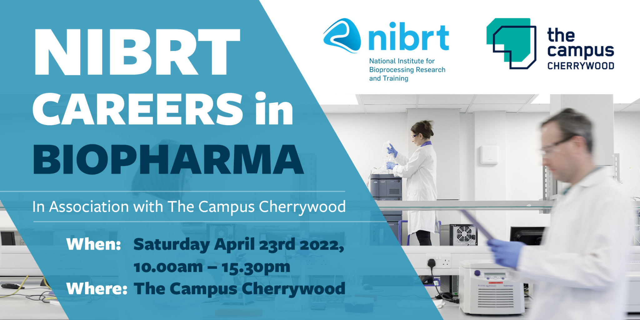 NIBRT Careers in Biopharma event in association with The Campus ...