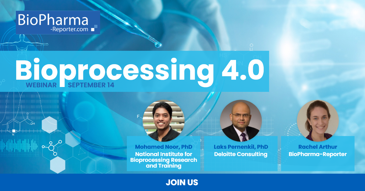 Bioprocessing 4.0 Webinar with BioPharma-reporter.com - National ...